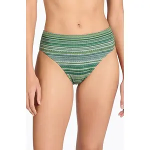 Robin Piccone Emilia High Waist Bikini Bottom - Verde