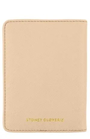 Stoney Clover Lane Textured Faux Leather Passport Case - Sand