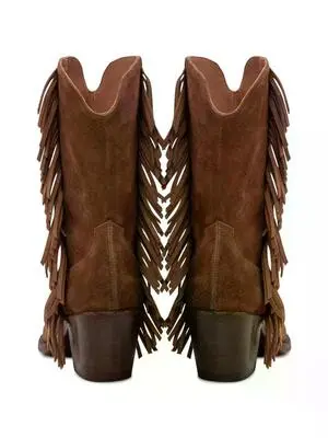 DUCANERO Fringe Leather Boots