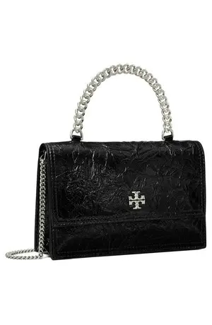 Tory Burch Kira Distressed Mini Top Handle Wallet On A Chain