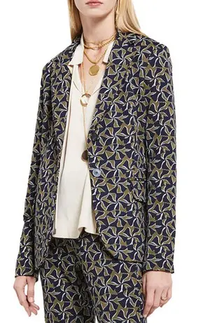 OTTOD'AME Printed Fit Jacket - Blue