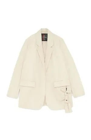 OTTOD'AME Puffer Blazer - Ecru