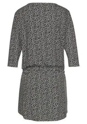 LASCANA Zip Detail Printed Dress