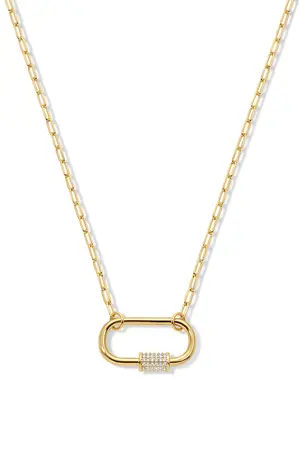 ELECTRIC PICKS Melrose Carabiner Necklace - Gold