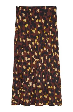 OTTOD'AME Printed Viscose Long Skirt