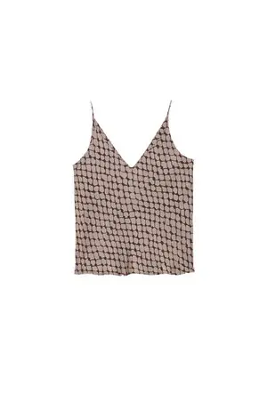 OTTOD'AME Printed Viscose Camisole