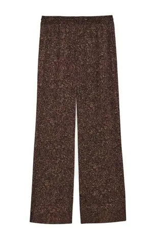 OTTOD'AME Printed Viscose Palazzo Trousers