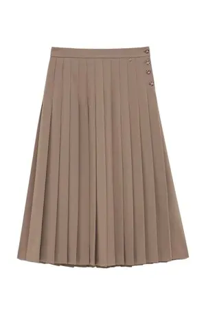 OTTOD'AME Pleated Midi Skirt