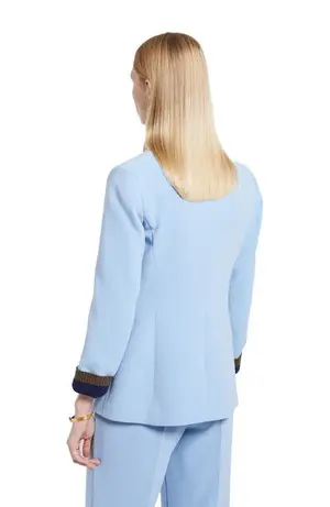 OTTOD'AME Classic Tailored Blazer - Crystal