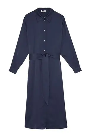 OTTOD'AME Viscose Long Chemisier - Blue