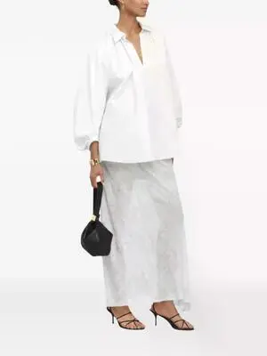 SEMICOUTURE Gathered-collar Shirt