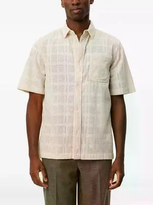 LES DEUX Charlie Open-work Shirt - Neutrals
