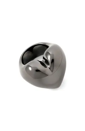 JENNIFER FISHER Puffy Heart Ring - Hematite
