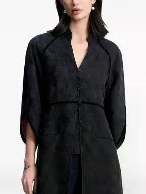 Shanghai Tang Floral Buttoned Coat