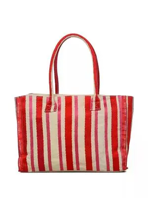 V°73 Striped Tote Bag - Red