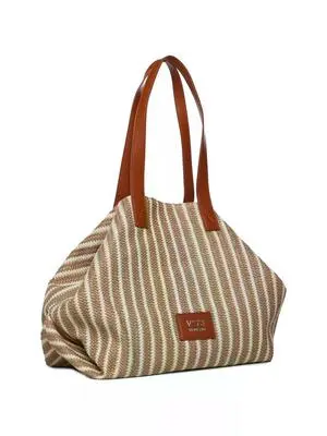 V°73 Striped Shoulder Bag - Neutrals