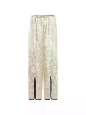 Shanghai Tang Floral Knot Pyjama Set - Neutrals
