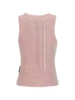 DES_PHEMMES Ribbon Embellishment Top - Pink