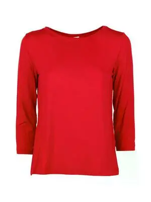 Marella Emme Boat-neck T-shirt - Red