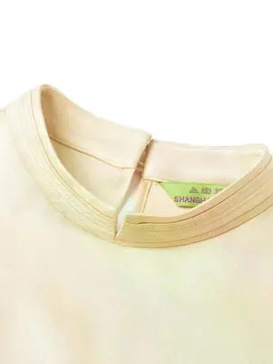 Shanghai Tang Ruched Detail Blouse - Neutrals