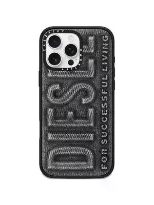DIESEL® X Casetify 60560 Denim-effect Iphone 16 Pro Max Case - Black