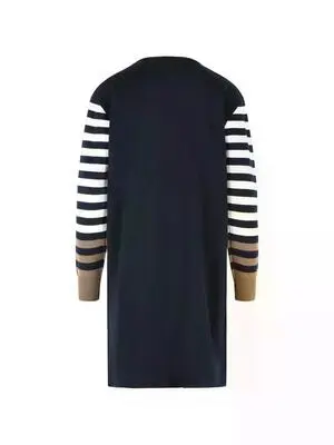 Max Mara Striped-sleeves Wool Sweater Dress