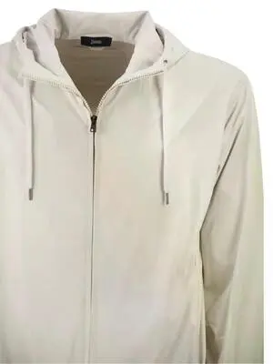 Herno Hooded Jacket With Elasticated Waist - Neutrals