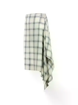 Coperni Checkered Asymmetrical Skirt