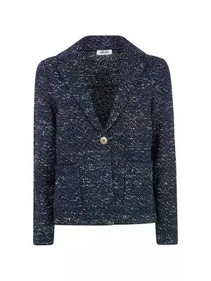 BASE Patterned Cotton Button Jacket
