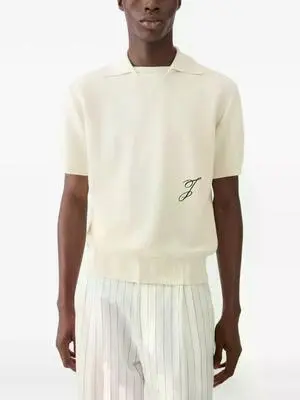 Jacquemus The J Knit Polo Shirt - Neutrals