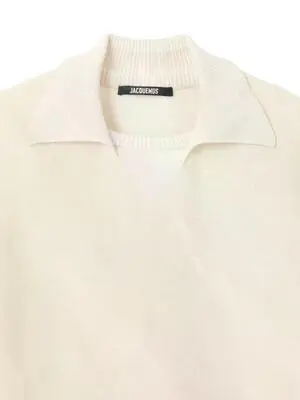 Jacquemus The J Knit Polo Shirt - Neutrals