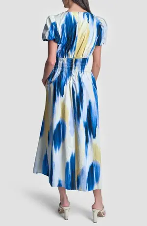 Dkny Abstract Print Cotton Dress