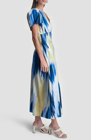 Dkny Abstract Print Cotton Dress