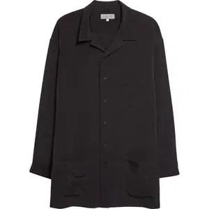 Yohji Yamamoto Oversize Button-up Shirt - Black
