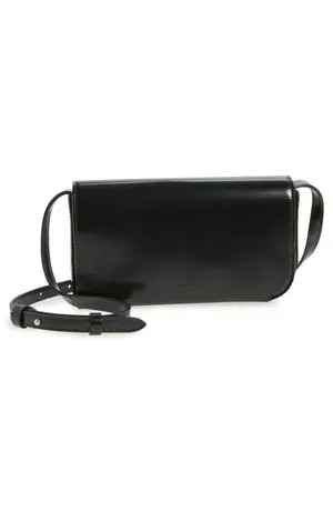 Jacquemus Le Curvo Leather Crossbody Bag - Black