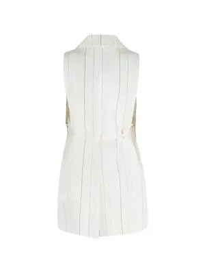 SEMICOUTURE Pinstripe Buttoned Waistcoat