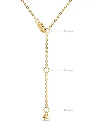 DEVATA Clover Gold Plated Sterling Silver Necklace