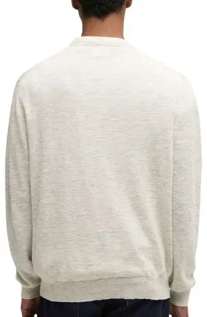 Barbour Flaxby Linen Blend Crewneck Sweater