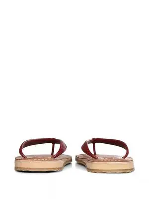Miu Miu Ribbed Thong Sandals