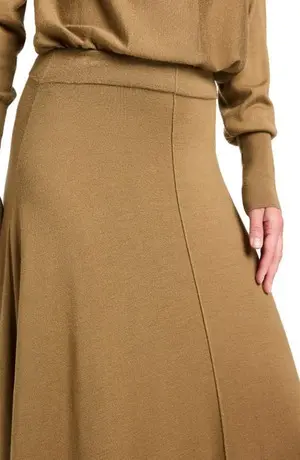 TWP Wool & Silk Knit Maxi Skirt
