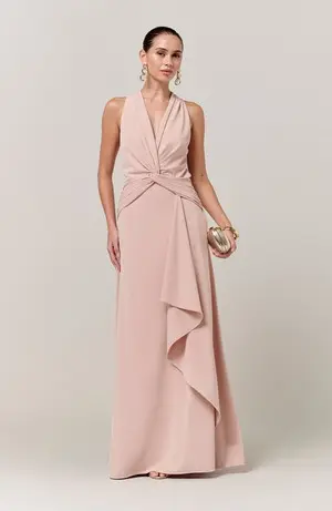 SAVEL Hennie Midi Dress - Dusty Pink