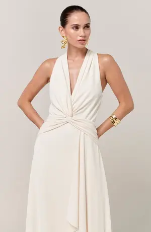 SAVEL Hennie Midi Dress - Ivory