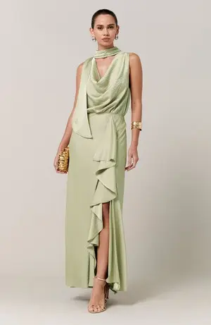 SAVEL Kendall Midi Dress - Light Sage