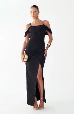 BWLDR Amie Maxi Dress - Black