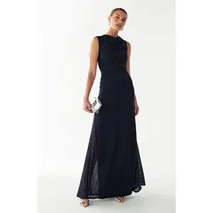 BWLDR Avena Maxi Dress - Navy Blue