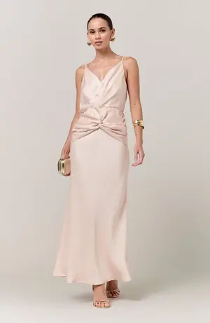SAVEL Paula Midi Dress - Pale Pink