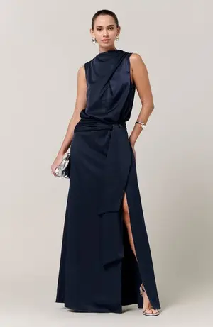 SAVEL Elliana Maxi Dress - Navy Blue