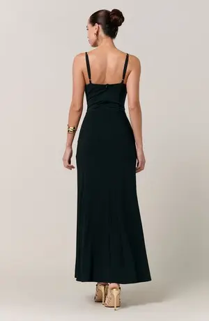 SAVEL Cynthia Midi Dress - Midnight Emerald