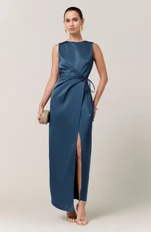 SAVEL Shona Midi Dress - Deep Blue