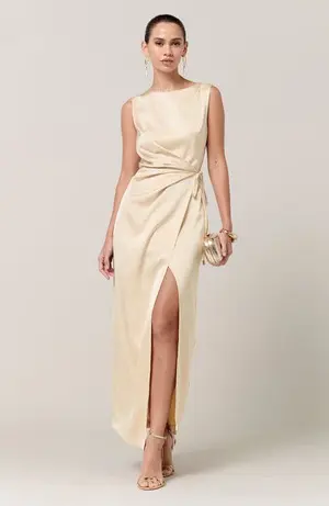 SAVEL Shona Midi Dress - Oyster